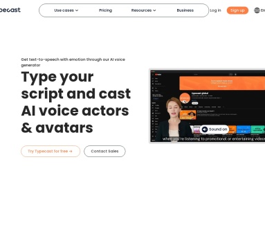 Typecast首页 - 在线AI文字转语音生成工具(typecast.ai) - 酷米站长网