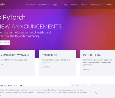 PyTorch首页 - 开源机器学习框架(pytorch.org) - 酷米站长网