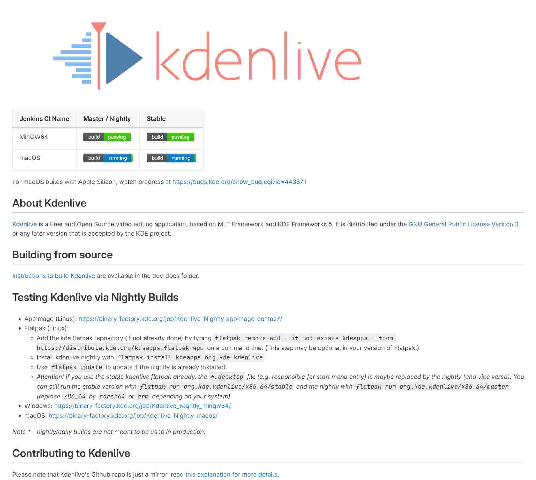 Kdenlive首页 - AI 语音到文本转换字幕视频编辑器(invent.kde.org) - 酷米站长网
