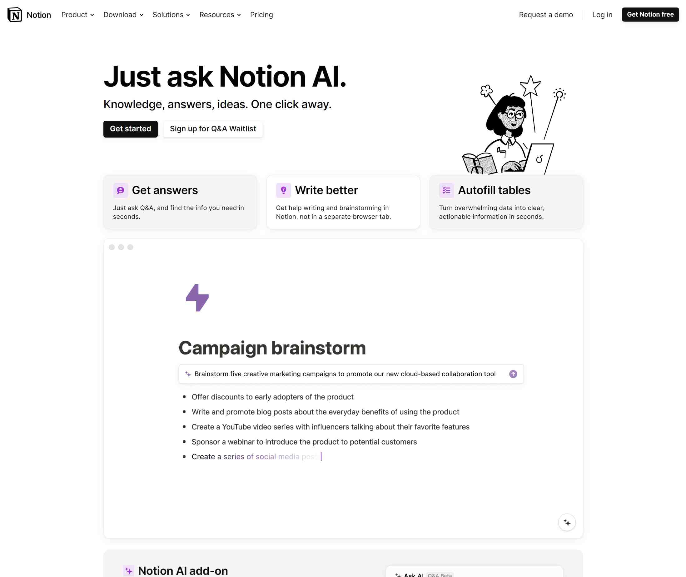 Notion AI首页 - Notion推出的AI内容创作助手(notion.so) - 酷米站长网