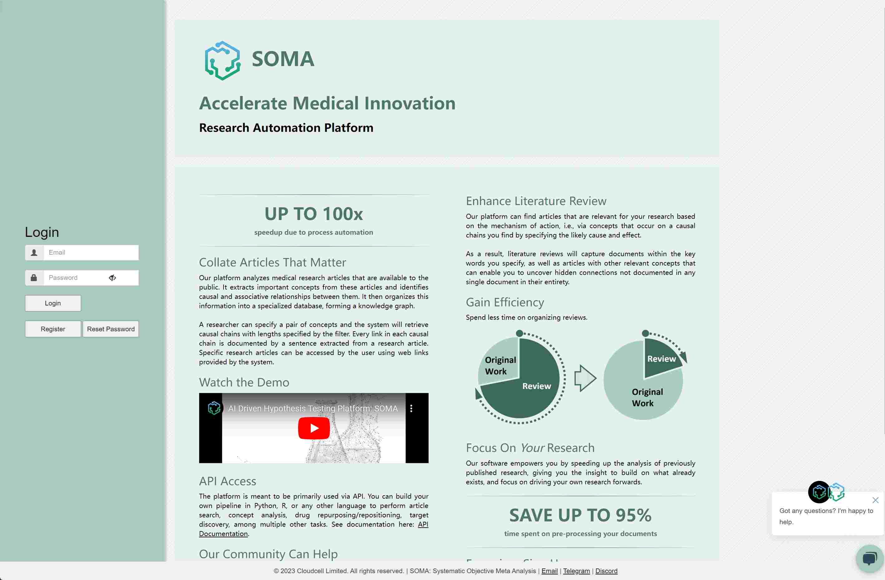 SOMA首页 - 分析公众可以获得的医学研究文章(soma.science) - 酷米站长网