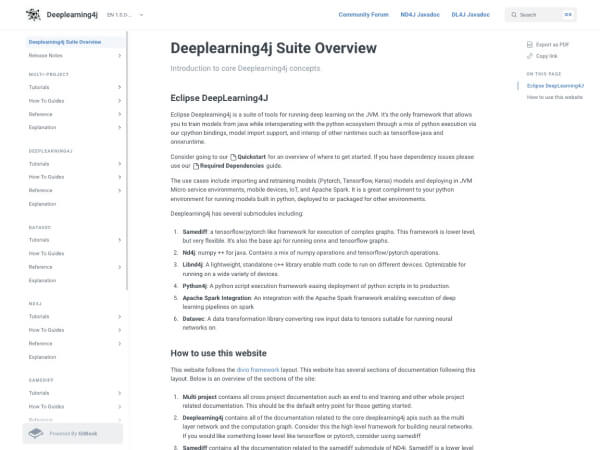 DL4J首页 - 开源的使用JVM部署和训练深度学习模型的套件(deeplearning4j.konduit.ai) - 酷米站长网