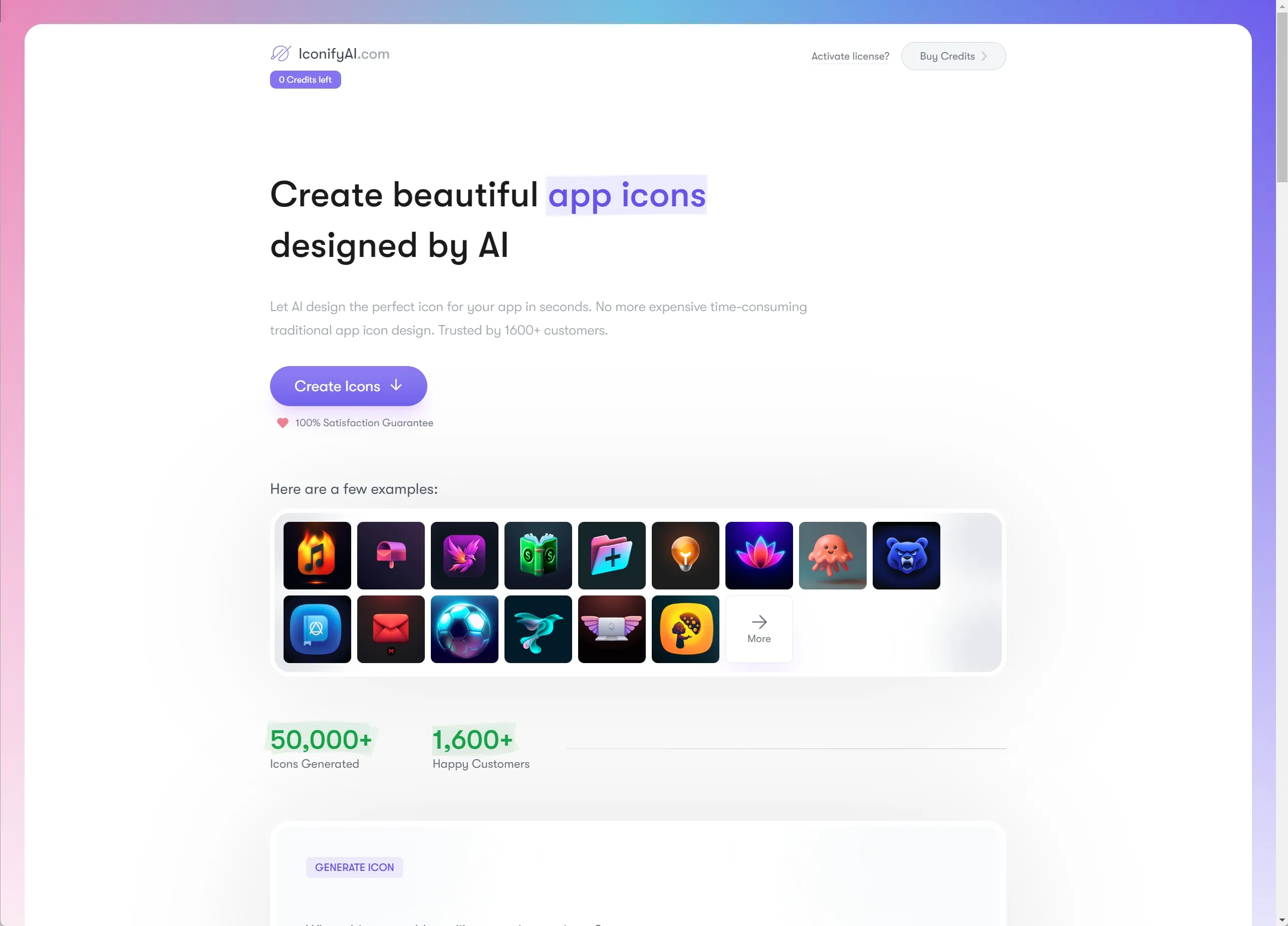 AI Icon Generator首页 - AI App图标生成器(iconifyai.com) - 酷米站长网