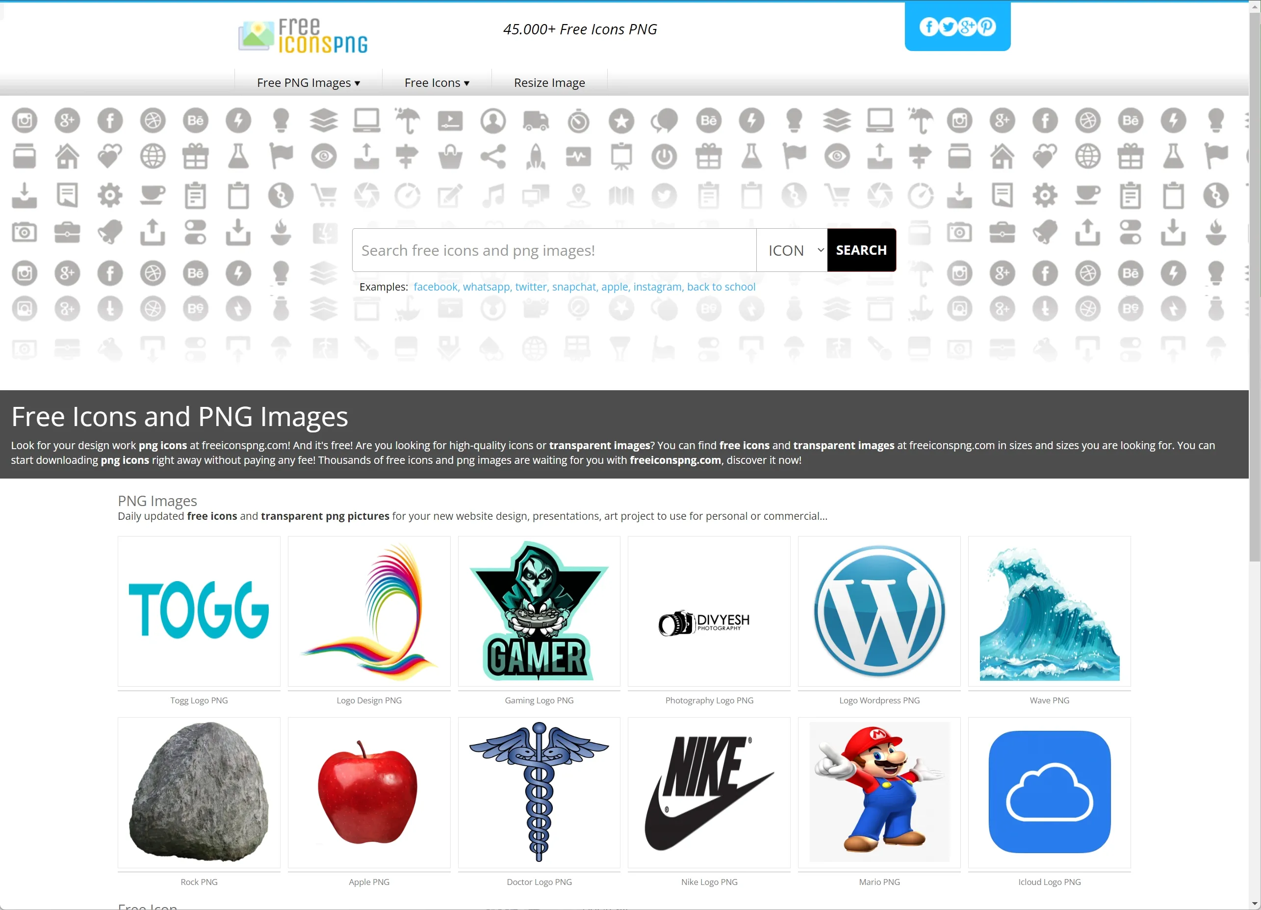 Free Icons PNG首页 - 免费图标和PNG图像下载(freeiconspng.com) - 酷米站长网